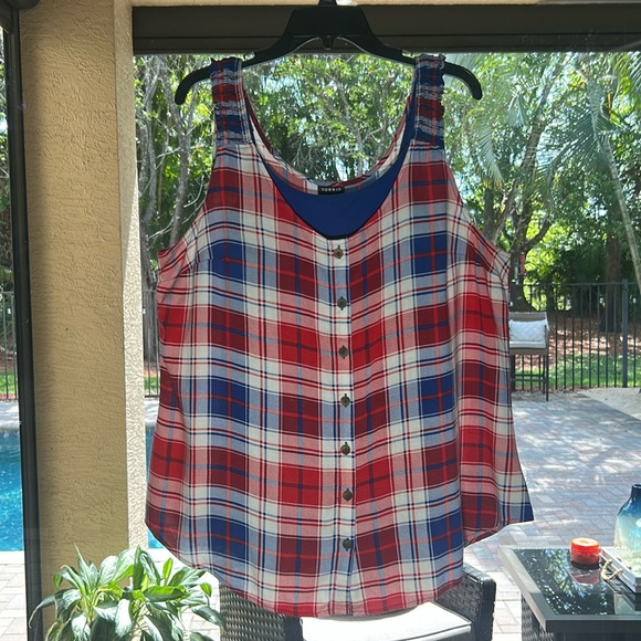 torrid | Tops | Torrid Flowy Wide Strap Tank Top | Poshmark